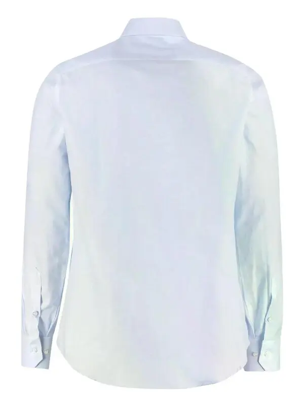 THE (ALPHABET) Oxford Cotton Shirt - Blue