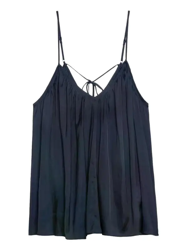 Zadig&Voltaire Cym Satin Top - Blue