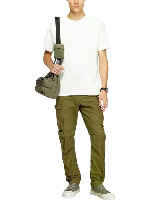 DIESEL® T-norm-int Embroidered-detail T-shirt - Neutrals