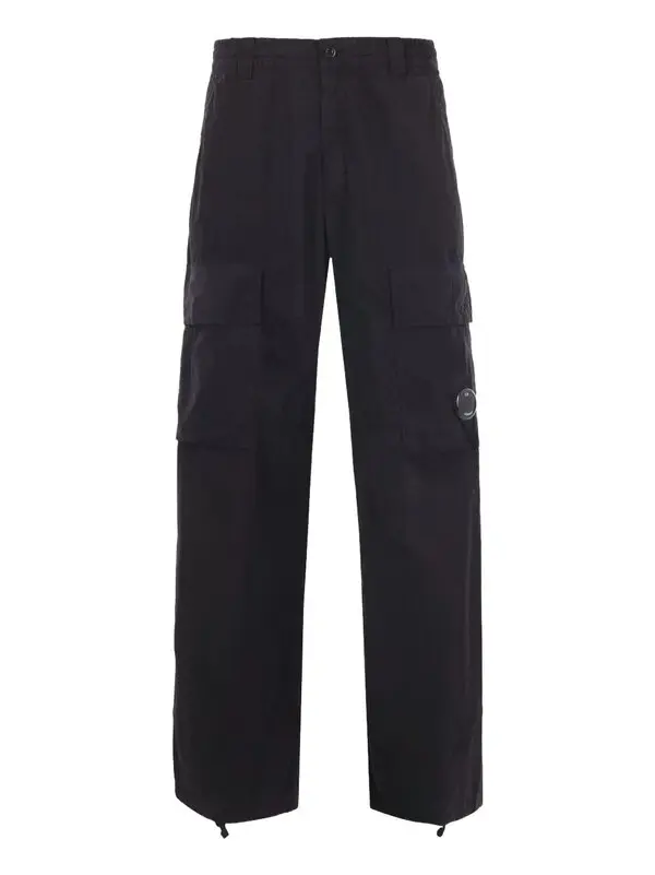 C.P. COMPANY Lens Detail Cargo Pants - Black