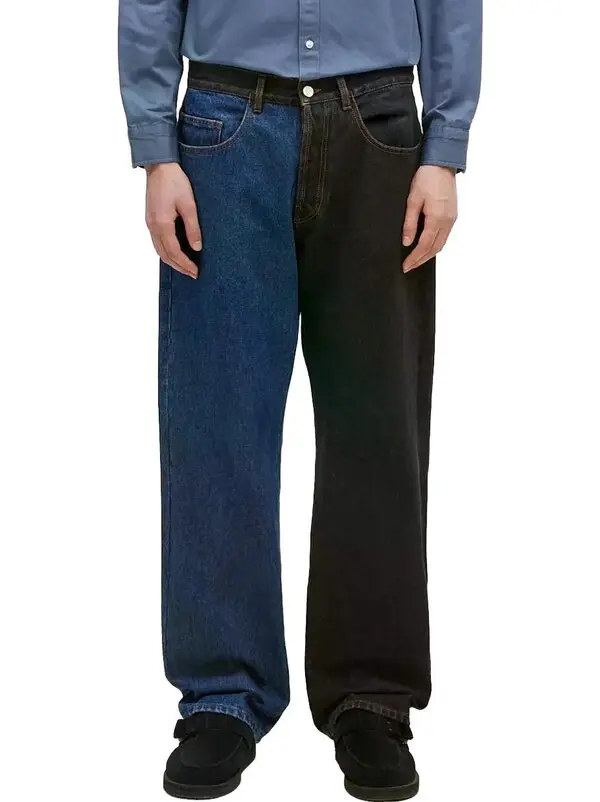 Aries Embroidered Logo Jeans - Black