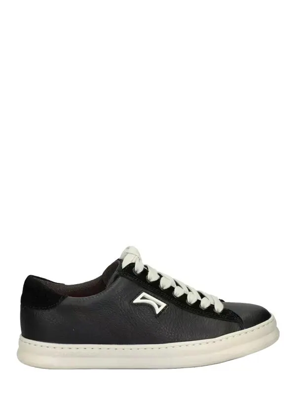 Camper Runner Sneakers With Suede Panelling And Lace-up Fastening - Black