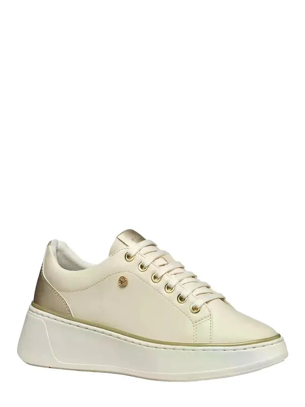 Geox Sunnetty Lace-up Platform Sneakers - Neutrals