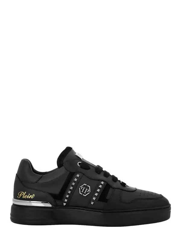 Philipp Plein Mix Cut Studs Low-top Sneakers - Black