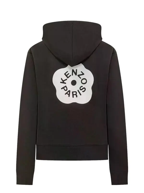 Kenzo Flower Logo Hoodie - Black