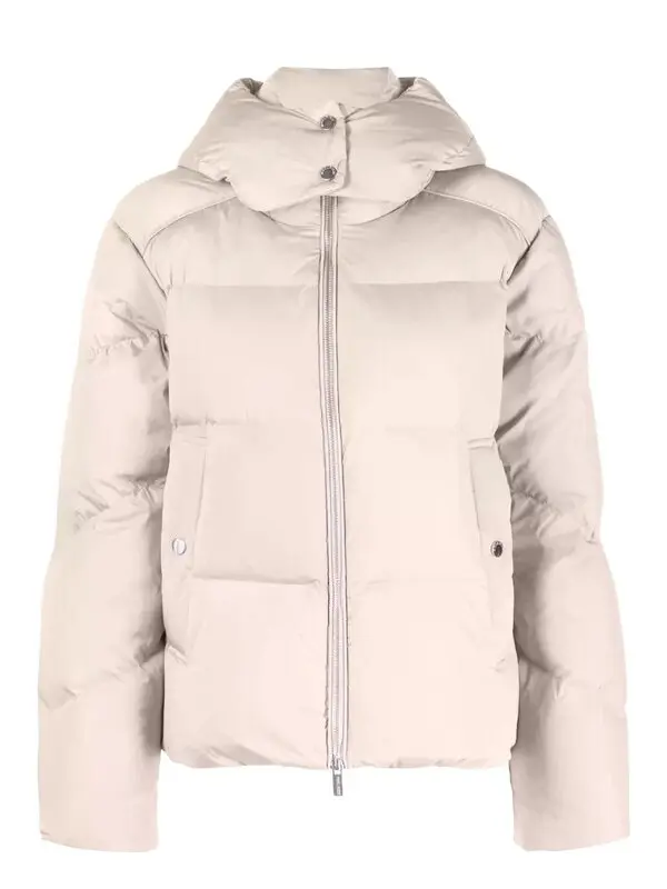 Woolrich Detachable Hood Padded Jacket - Neutrals