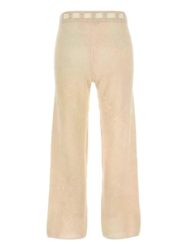 BODE Crochet-detail Trousers - Neutrals