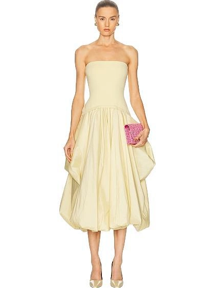 Simkhai Izzy Midi Dress - Sunglow