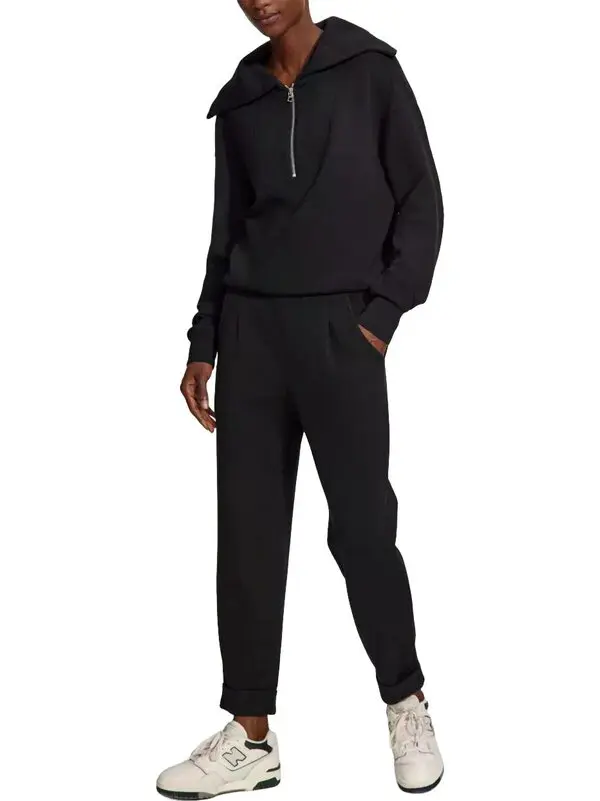 Varley Rolled Pleated Track Pants - Black