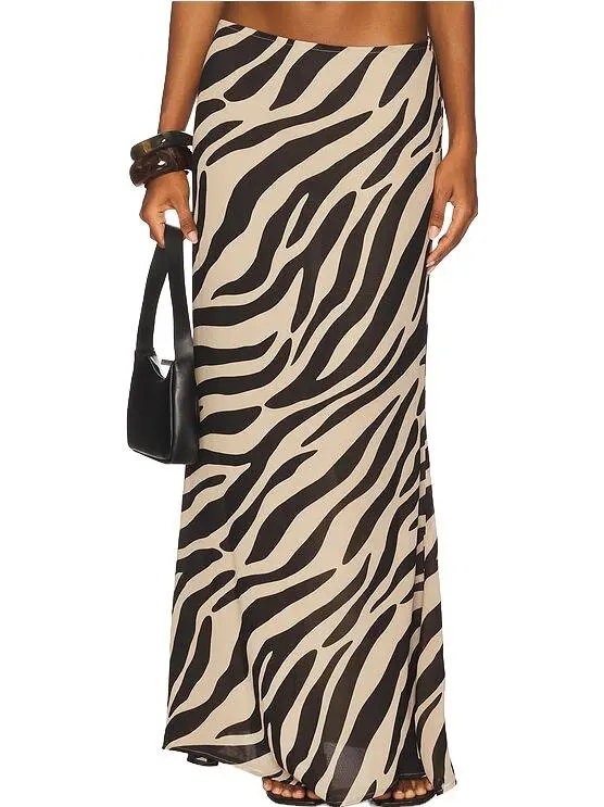 Superdown Nalani Maxi Skirt In Stripe In . Also - Black