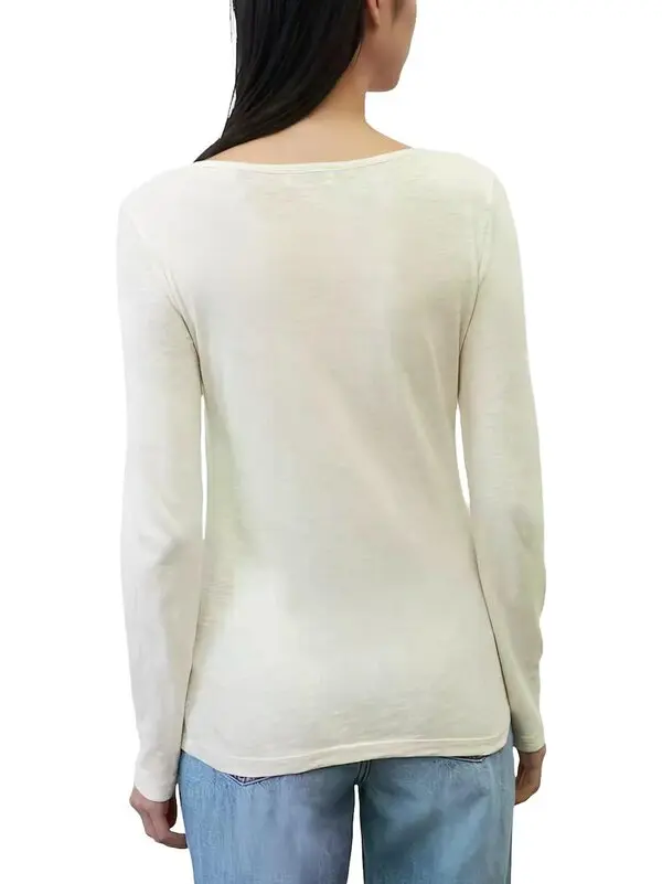Marc O'polo Long-sleeve Scoop Neck Top - Neutrals