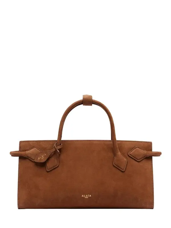Alaïa Suede Tote Bag - Brown