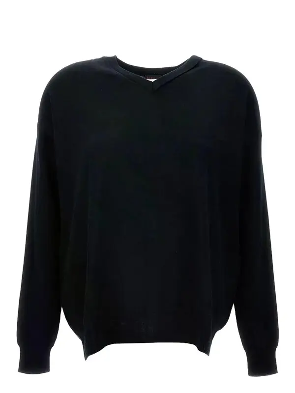 M.S.M. V-neck Wool Sweater - Black