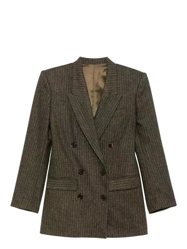 Isabel Marant Étoile Jevima Pinstripe Blazer - Brown