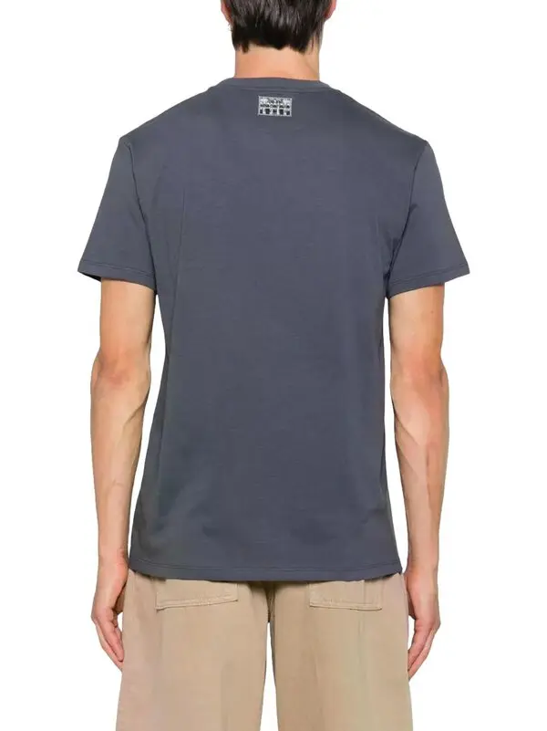 Fendi Logo-detail Crew-neck T-shirt - Blue