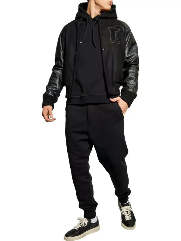 Dsquared2 Cotton Track Pants - Black