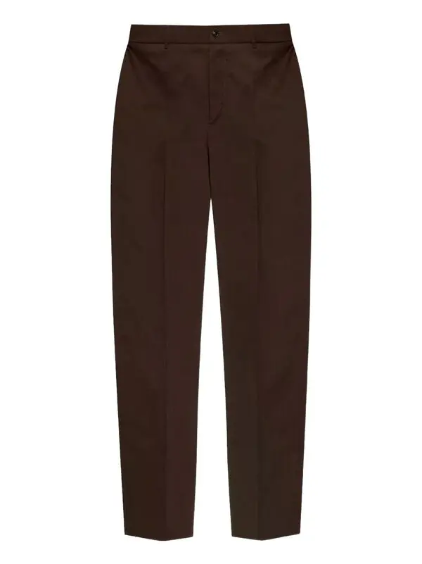 Moncler Logo Patch Trousers - Brown