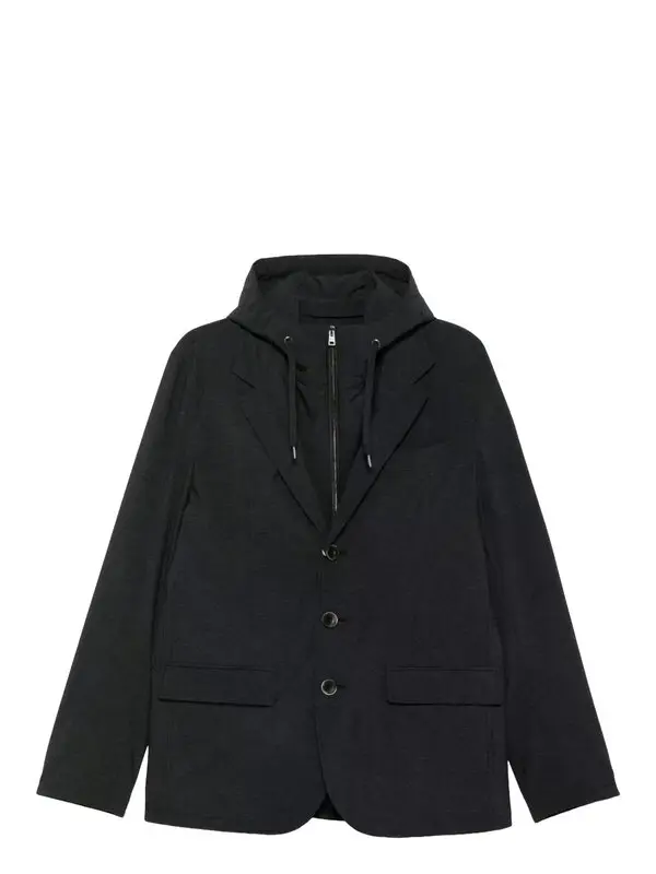 Herno Hooded Blazer - Grey