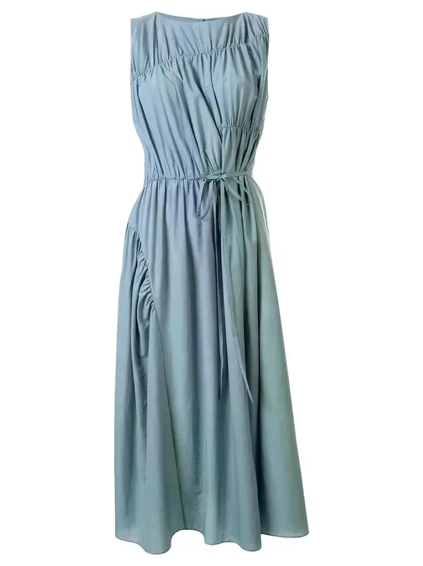 Goen.j Multi-directional Ruched Dress - Blue