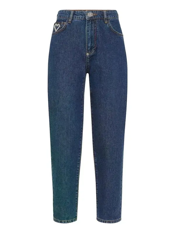 Philipp Plein Crystal-embellished Tapered Jeans - Blue