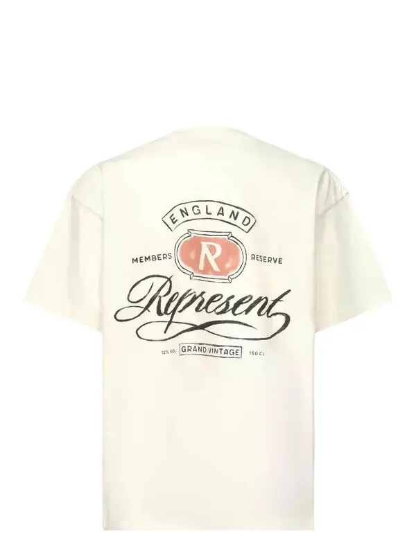 REPRESENT Logo-print T-shirt - Neutrals