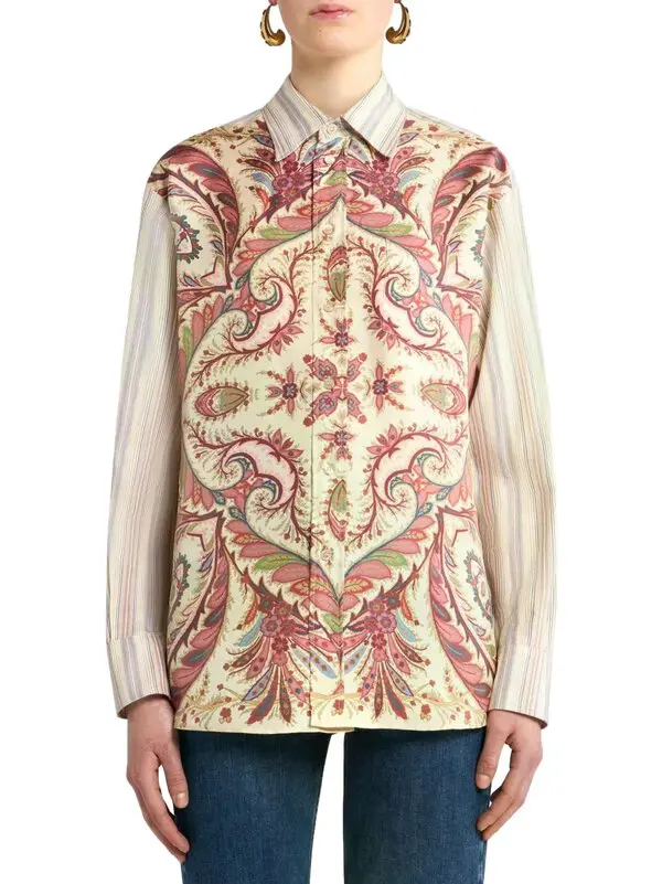 Etro Paisley-print Shirt - Neutrals
