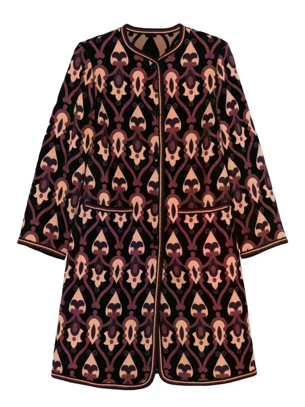 Etro Paisley Pattern Reversible Coat - Blue