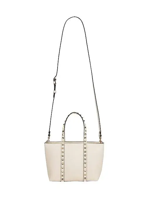 Valentino Garavani Rockstud Mini Tote Bag - Light Ivory