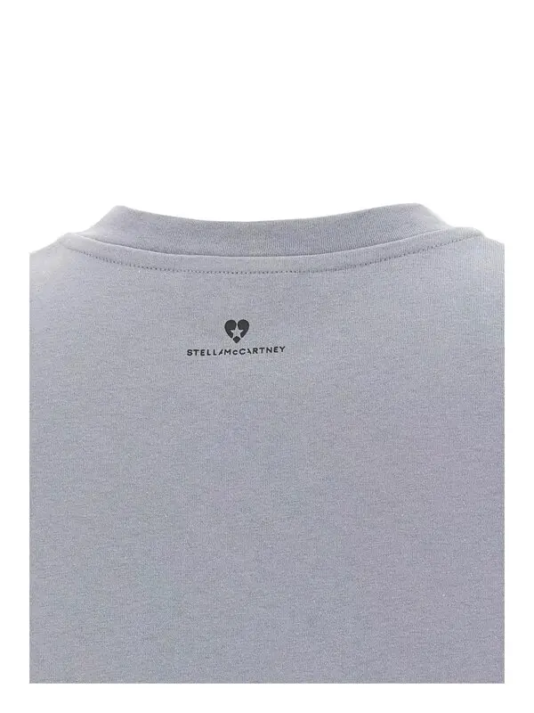 Stella McCartney Logo Print Organic Cotton T-shirt - Blue