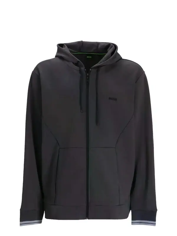 BOSS Zip-up Hooded Sweatshirt - Grey