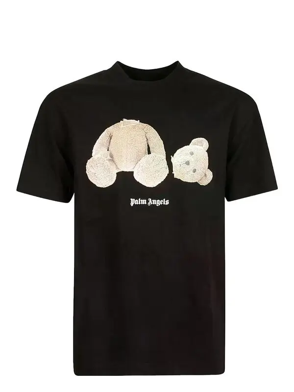 Palm Angels Bear-print T-shirt - Black