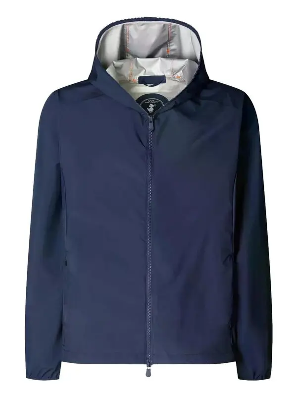 SAVE THE DUCK Zayn Hooded Zip-front Jacket - Blue