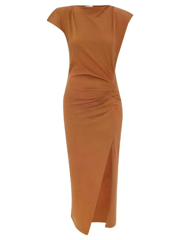 Isabel Marant Étoile Nadela Draped Midi Dress - Brown
