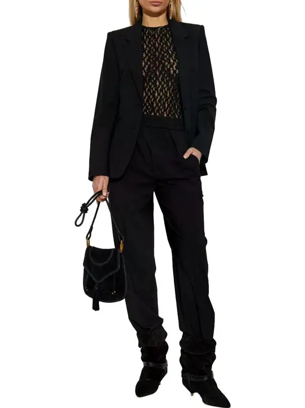Isabel Marant Étoile Virgin Wool High-rise Trousers - Black