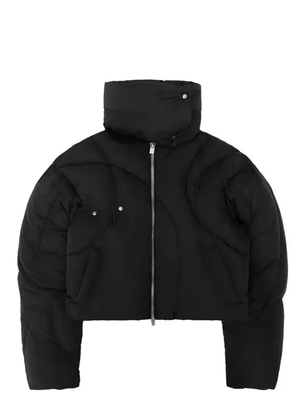 HELIOT EMIL Connective Padded Funnel Neck Jacket - Black