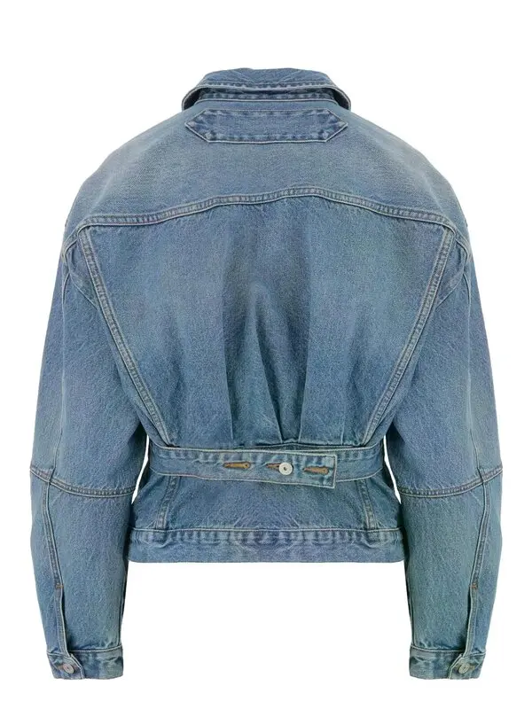 Jacquemus Belted Denim Jacket - Blue