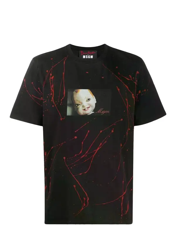 MSGM Photograph Print T-shirt - Black