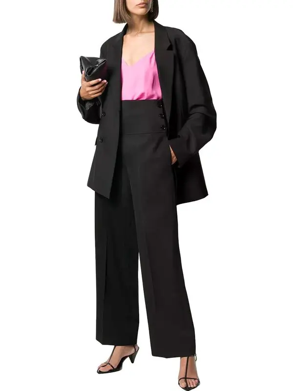JIL SANDER Wide-leg Tailored Trousers - Black