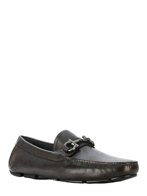 FERRAGAMO Gancio Horsebit Loafers - Brown
