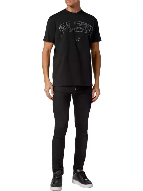 Philipp Plein Logo-print Cotton T-shirt - Black