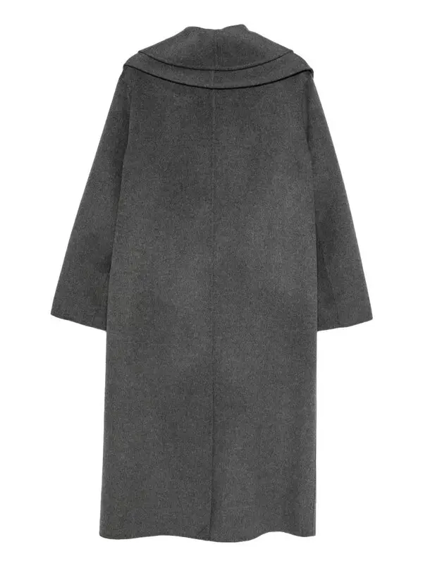 RÓHE Double-layered Scarf Coat - Grey