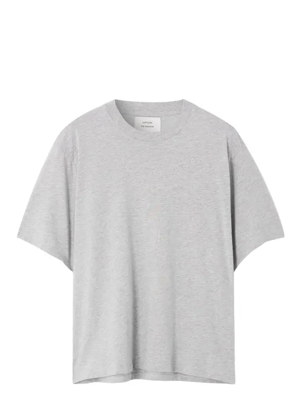 Loulou De Saison Organic Supima Cotton-jersey T-shirt - Gray