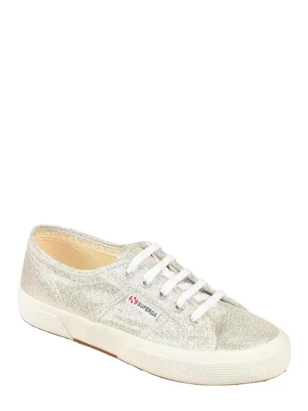 Superga Glitter Lace-up Sneakers - Silver