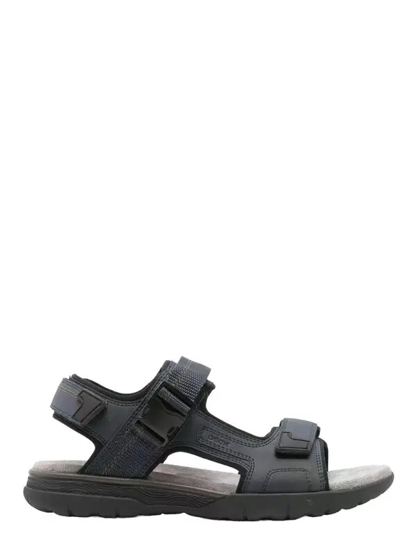 Geox Buckle-strap Sandals With Hook-and-loop Fastening - Blue