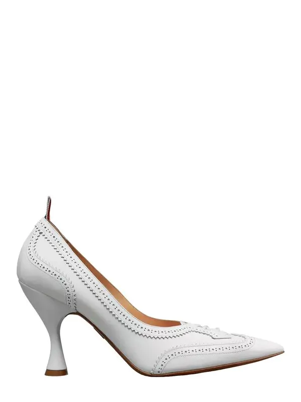 Thom Browne Soft Patent Wingtip Pumps 90mm - White