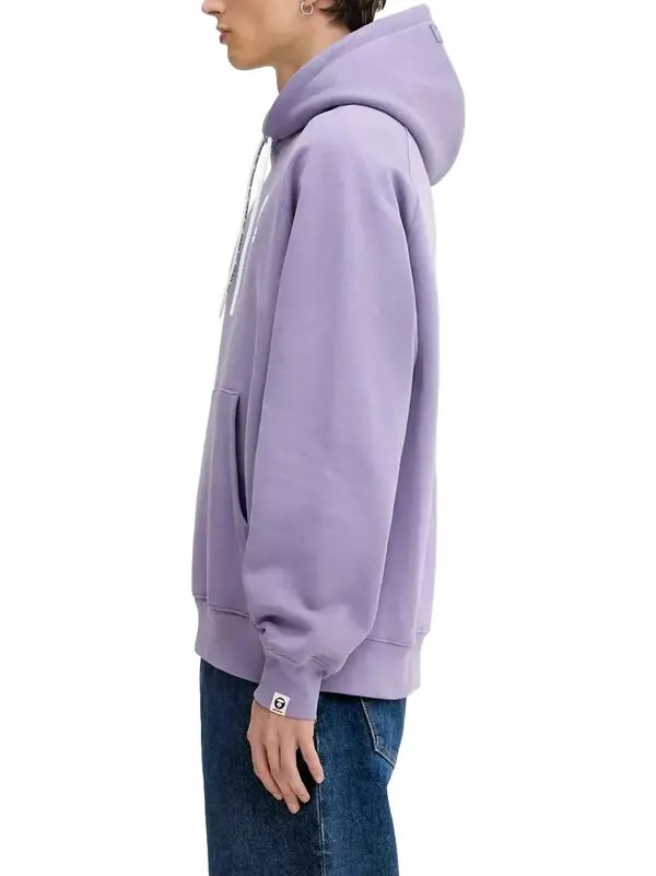 AAPE BY *A BATHING APE Logo-detail Patch-pocket Hoodie - Purple