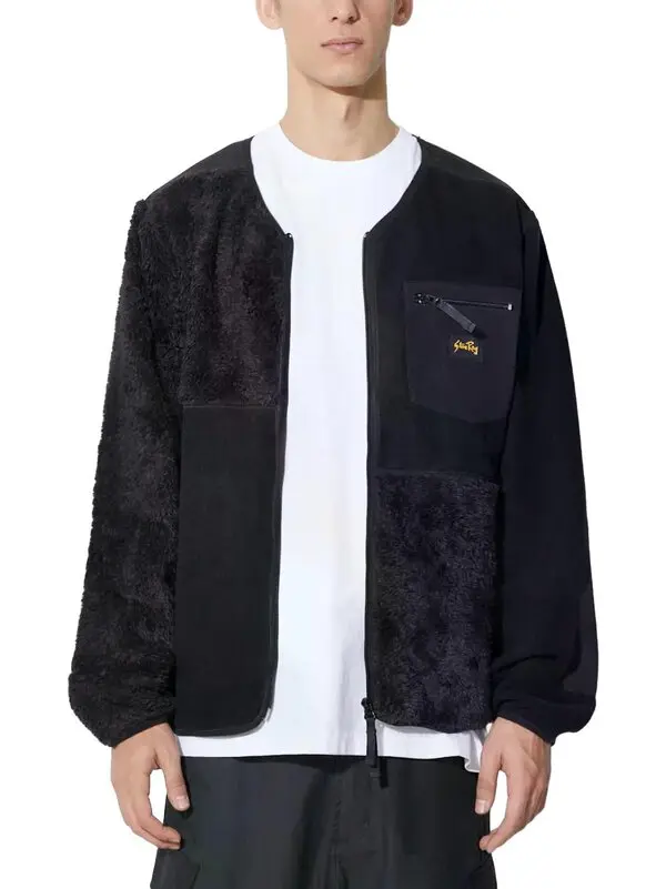 STAN RAY Fleece Panelled Zip-up Jacket - Black