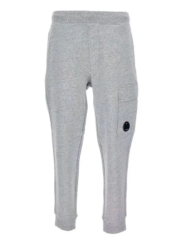 C.P. COMPANY Lens-detail Drawstring Track Pants - Grey