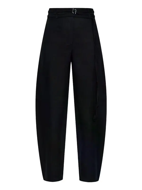 Sportmax Paneled Hook-fastening Trousers - Black