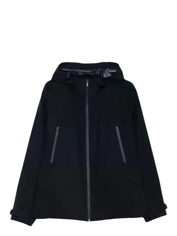 BOSS Gore-tex Waterproof Hooded Windbreaker Jacket - Blue